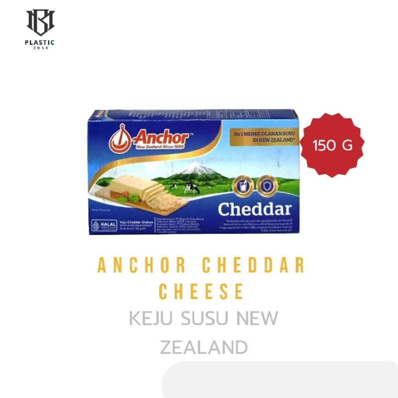 Jual ANCHOR CHEDDAR BLOCK CHEESE 150 G | Shopee Indonesia