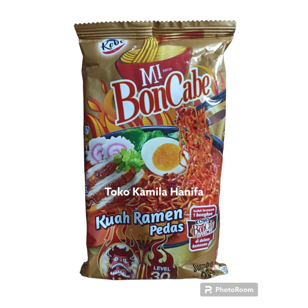Jual Mi Boncabe Kuah Ramen Pedas Level 30 Jumbo 90 gr | Shopee Indonesia