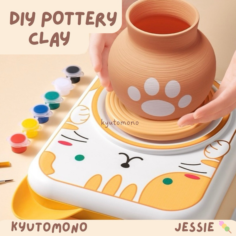 Jual KYUTOPOT DIY Pottery Clay Mainan Edukasi Anak Pottery Wheel ...