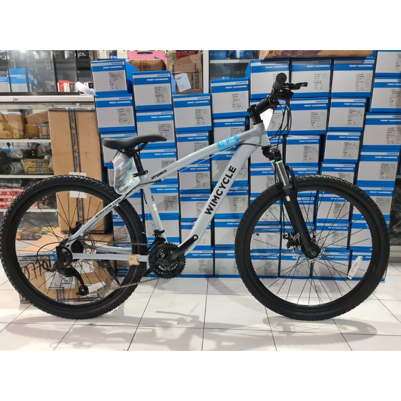Jual SEPEDA MTB 27.5 INCH WIMCYCLE STORM AEGYO KOREAN SERIES 3 x 8 SPEED ALLOY | Shopee Indonesia