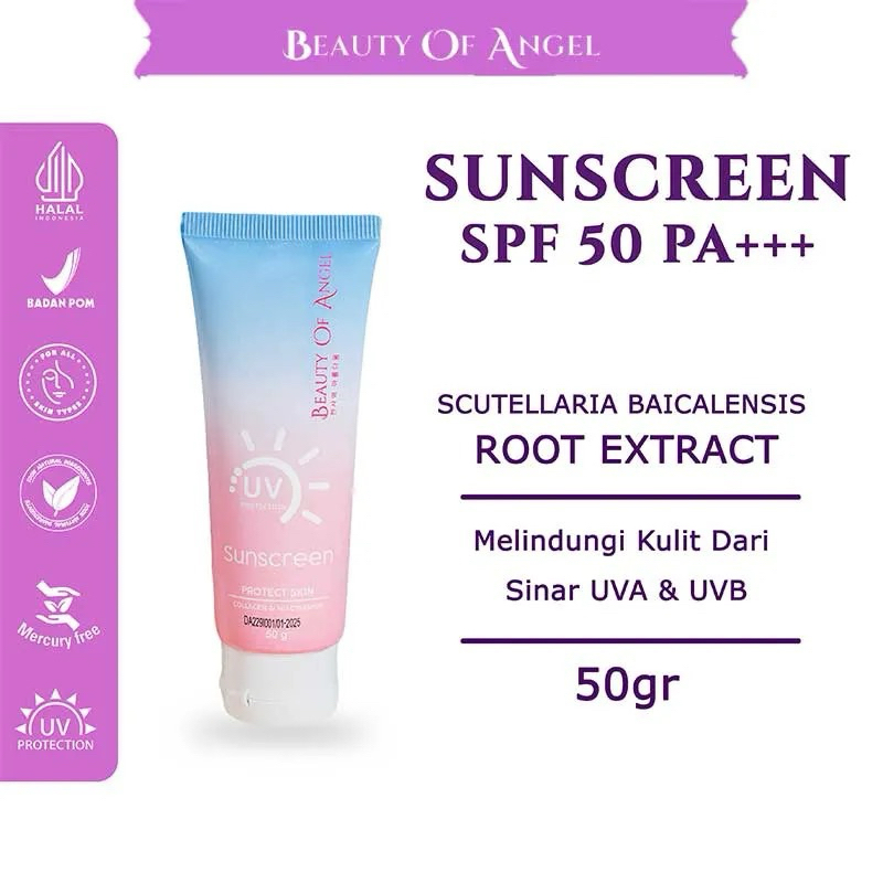 Jual Beauty Of Angel Sunscreen SPF 50++++ 50ml | Shopee Indonesia