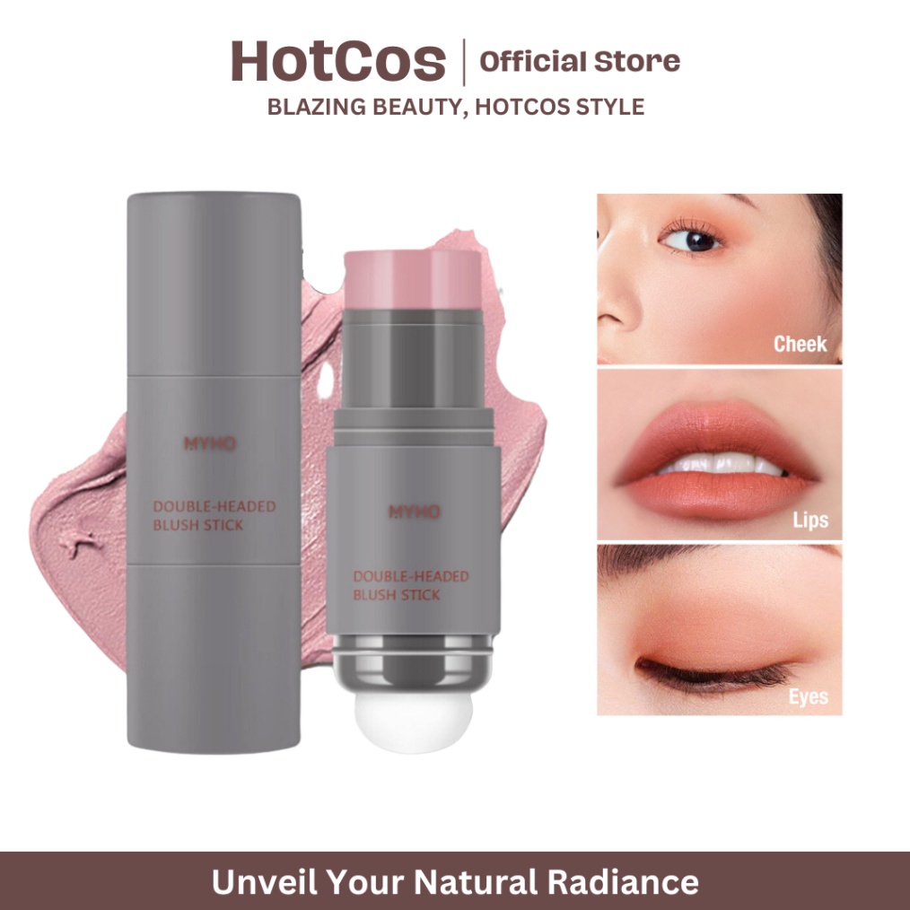 Jual Stok Banyak 【HOTCOS 】MYHO blush on Double Head Sponge Blush ...