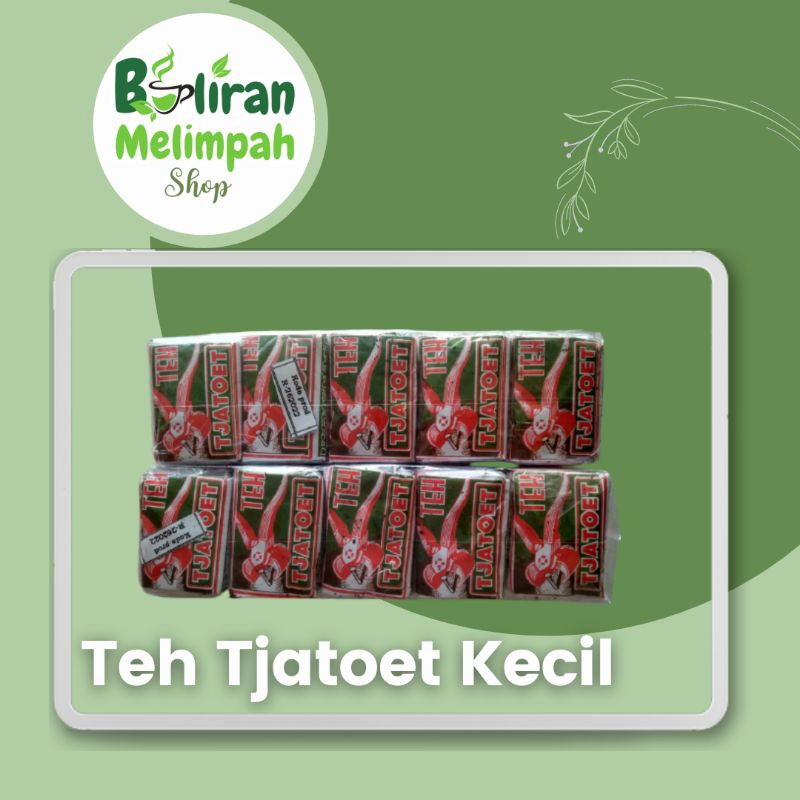 Jual Teh Tjatoet Kecil 40 gram isi 10 bungkus / teh catut kecil/ teh ...