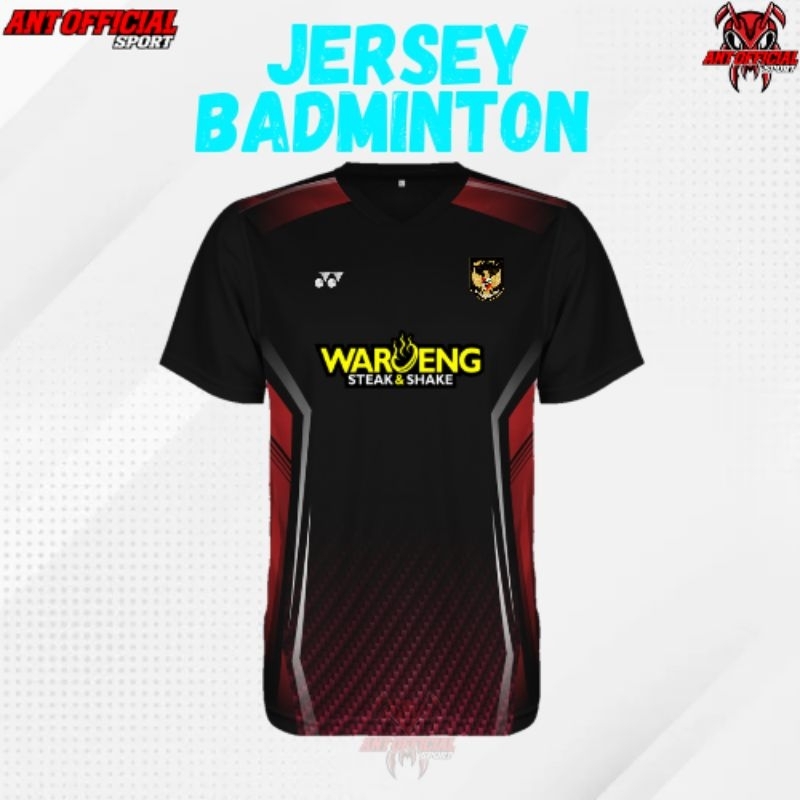 Jual KBWS - KAOS BADMINTON BAJU BULUTANGKIS WAROENG STEAK SABLON DTF ...