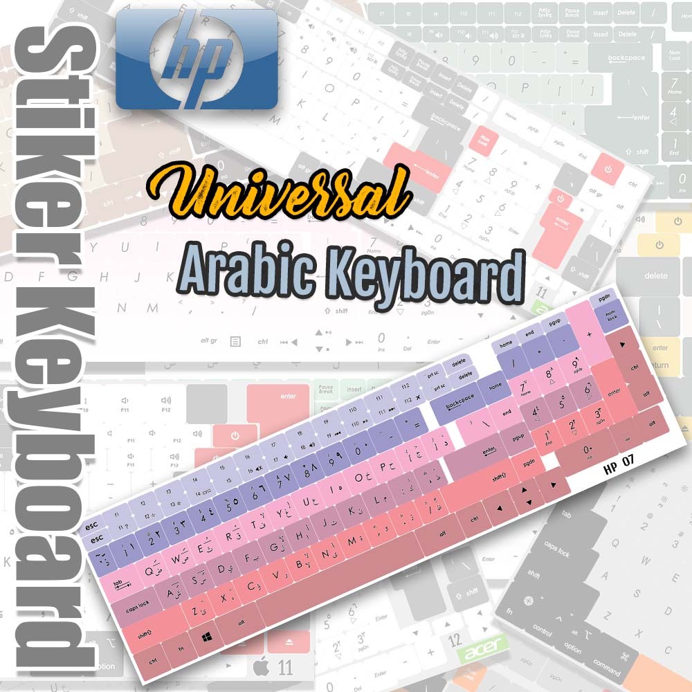 Jual Stiker Keyboard HP| Universal Garskin Keyboard HP| Stiker Keyboard ...