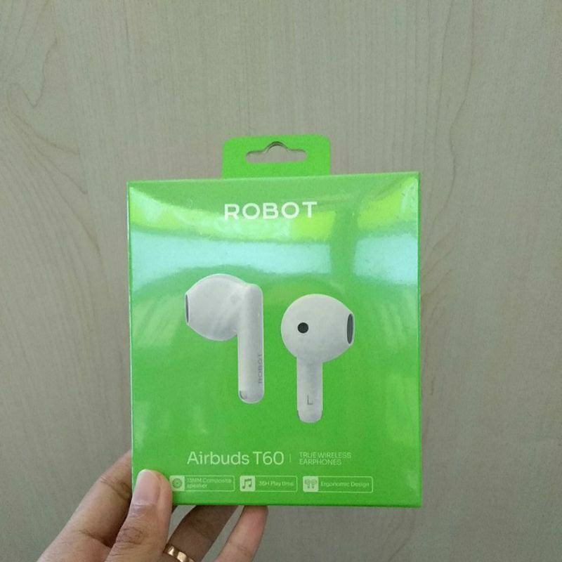 Jual HEADSET BLUETOOTH ROBOT TWS T60 EARPHONE AIRBUDS | Shopee Indonesia