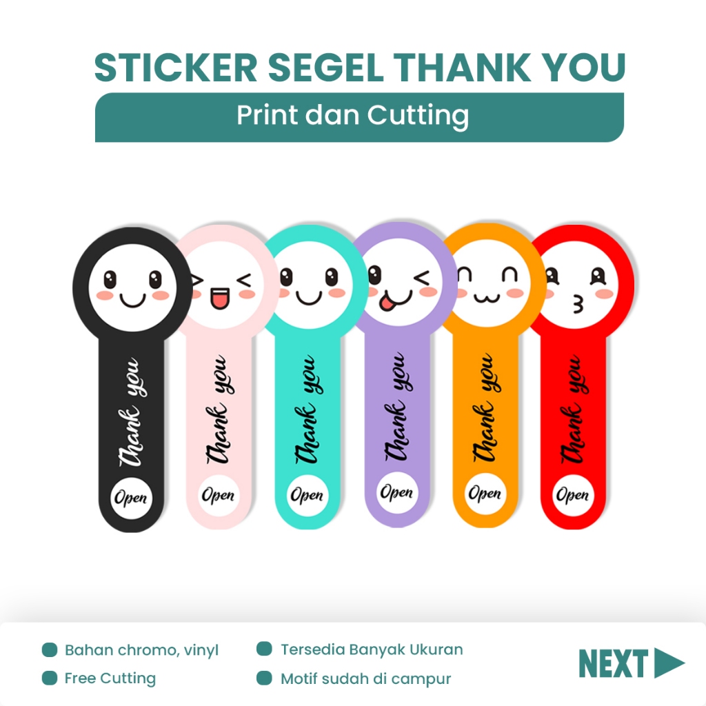 Jual Stiker Segel Toples Sticker Seal Botol Stiker Thank you Segel ...