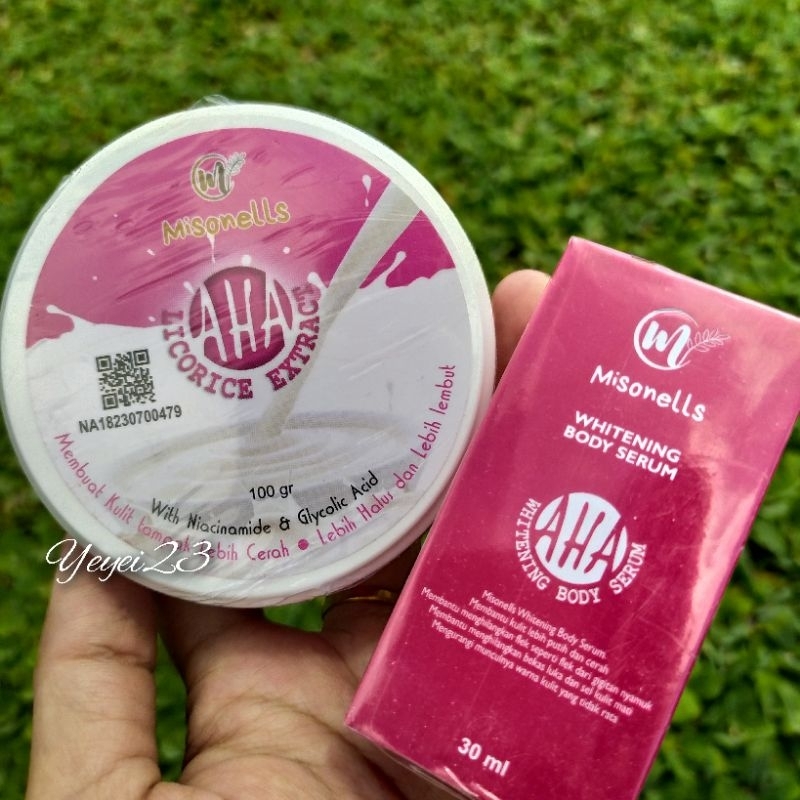 Jual Misonells Bleaching Licorice Extract Whitening Body Serum | Shopee ...