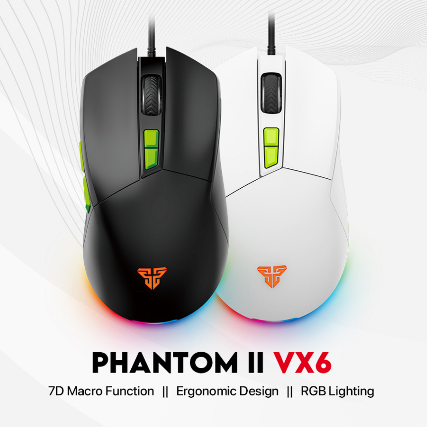 Jual Fantech PHANTOM II VX6 Mouse Gaming Macro RGB | Shopee Indonesia