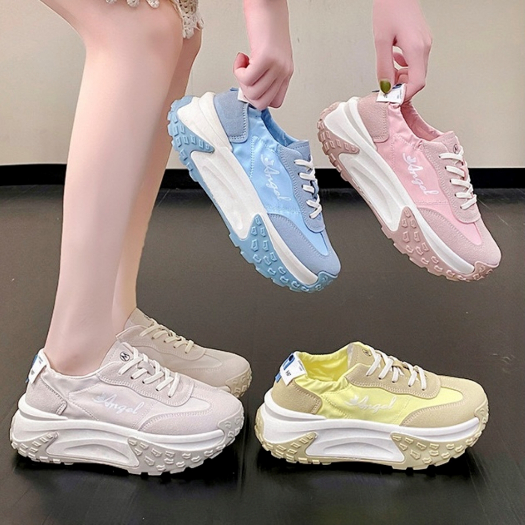 Jual Sepatu Sneakers Wanita Fashion Casual Korea Import Runing Shoes ...