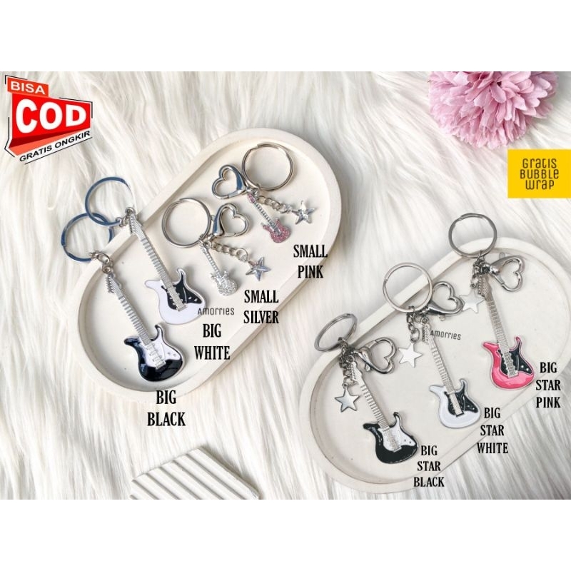 Jual Gantungan Kunci Gitar / Keychain Guitar Unik Besar Dan Kecil ...