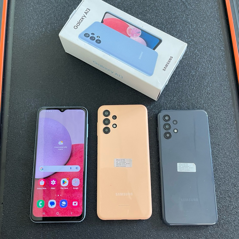 Jual SAMSUNG A13 RAM 4/128 second belas garansi resmi fullset | Shopee ...