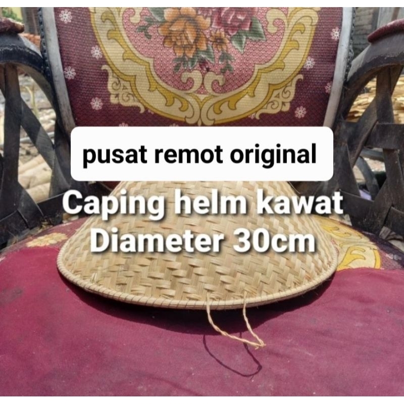 Jual TOPI PETANI CAPING TUDUNG MODEL HELM LIST KAWAT DIAMETER 30 CM ...
