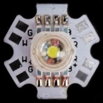 Jual High Power LED HPL 4W RGBW RED GREEN BLUE WHITE MERAH HIJAU BIRU ...