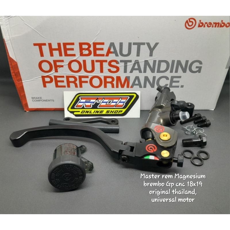 Jual Master rem Magnesium Gp cnc 18x19 universal motor original ...