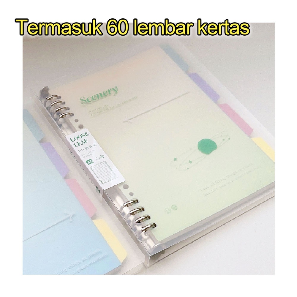 Jual Winzige A5 B5 Loose Leaf Notebook Buku Binder Buku Tulis Sekolah ...