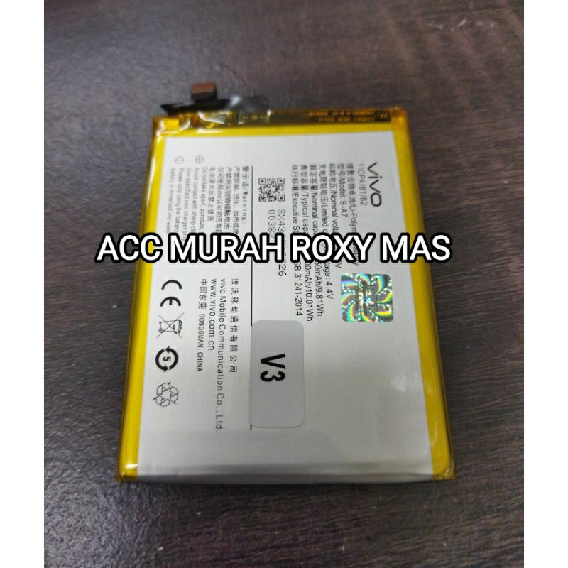 Jual ORIGINAL 100% BATERAI BATRE HANDPHONE VIVO V3 BIASA MODEL BA7 B-A7 ...