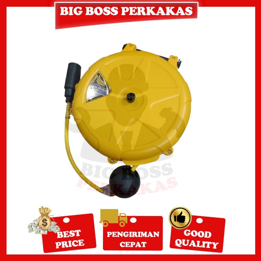 Jual BRANCH STAR 5mm x 8 Meter Air Hose Reel Selang Angin Kompresor ...