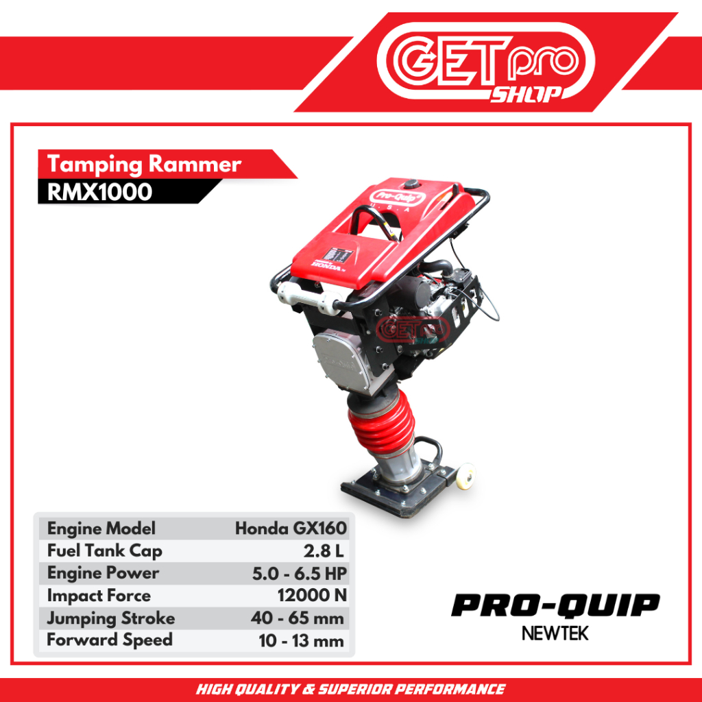 Jual ProQuip Tamping Rammer Powered By HONDA GX160 RMX1000 | Shopee ...