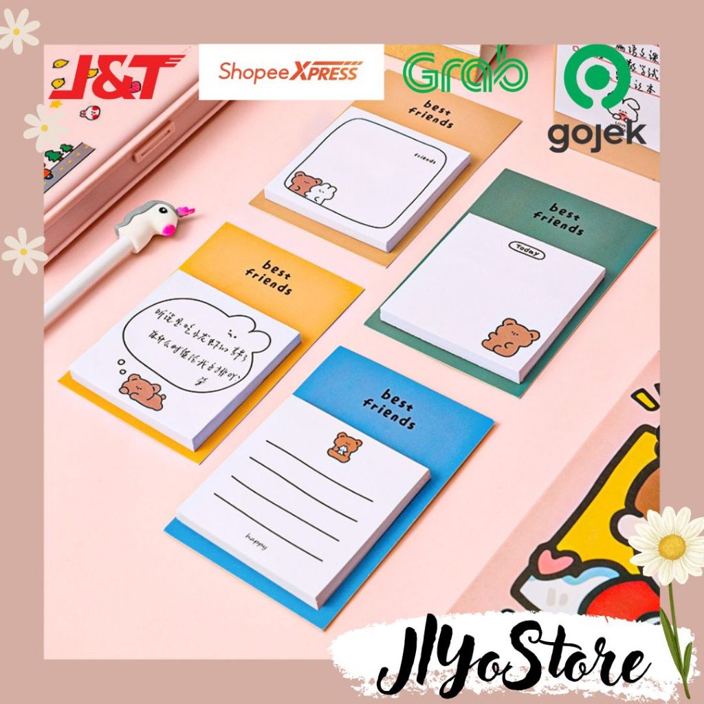 Jual Sticky Notes Memo Notepad Sekolah ATK Stationery Journal Scrapbook ...