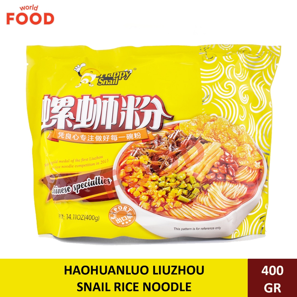 Jual HAOHUANLUO LIUZHOU SNAIL RICE NOODLE 400GR | Shopee Indonesia