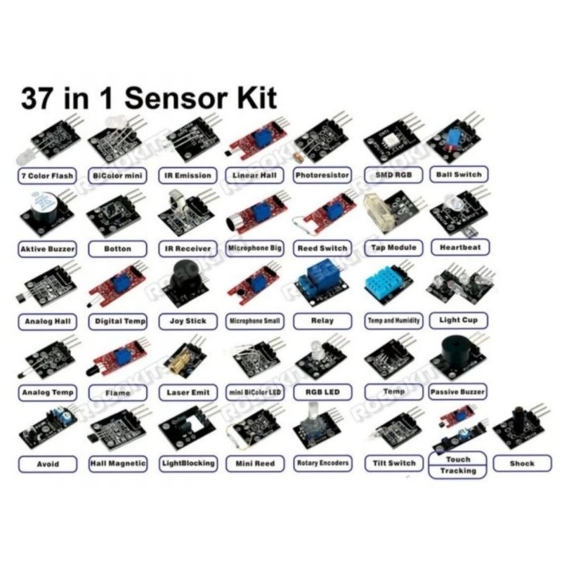 Jual 37 in 1 Sensor Kit for Arduino | Shopee Indonesia