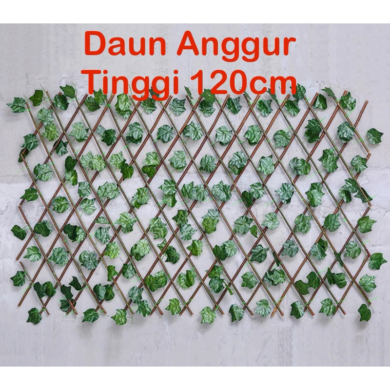 Jual Daun Rambat Anggur Pagar / Daun dekorasi / Daun artificial / D-63 ...