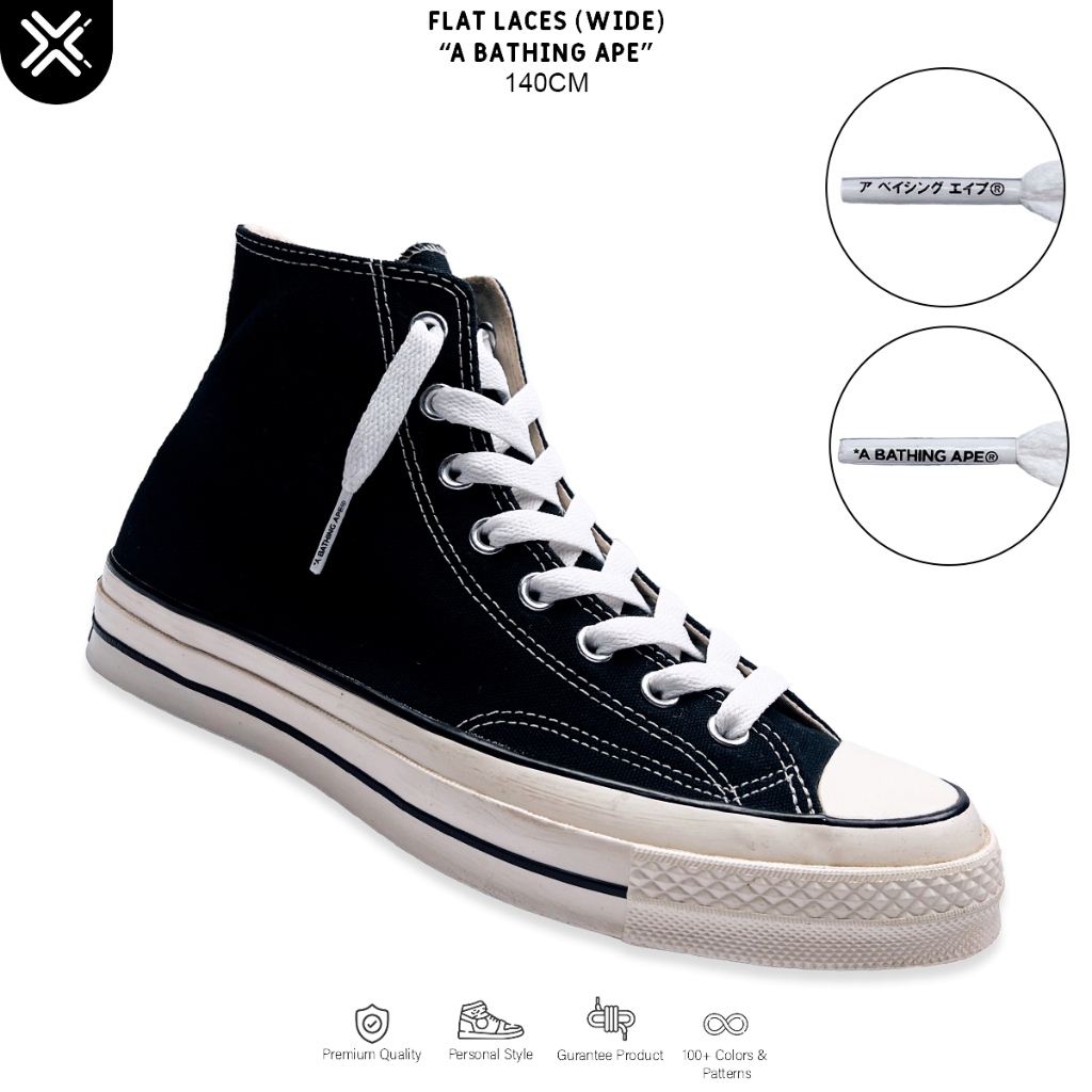 Jual TALI SEPATU CONVERSE 70S BROKEN WHITE (FLAT LACES) | PREMIUM ...