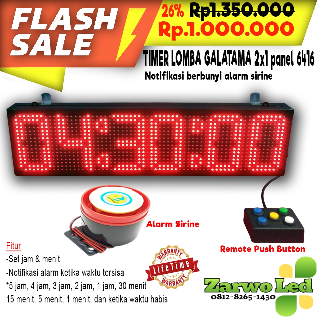Jual DISPLAY TIMER LOMBA GALATAMA - WAKTU HITUNG MUNDUR - COUNTDOWN ...