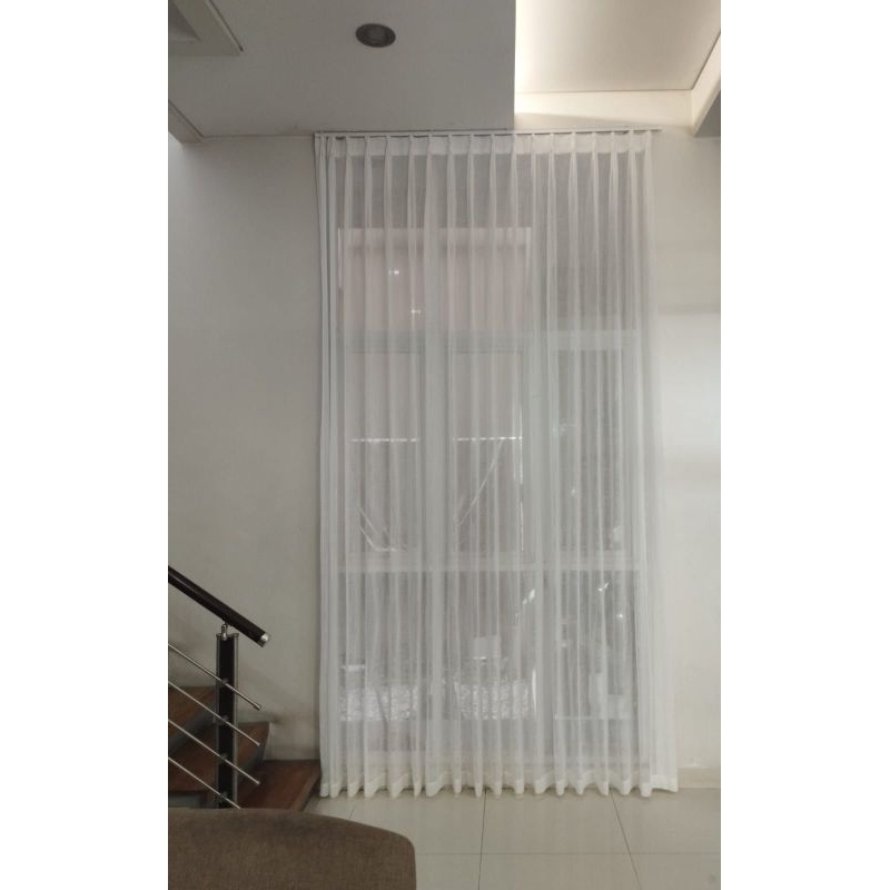 Jual Vitrase Putih Polos Custom | MIDI DECOR | Shopee Indonesia