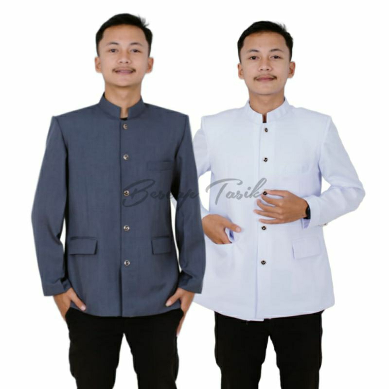 Jual Baju Jasko Fashion pria masa kini lengan panjang kancing garuda ...