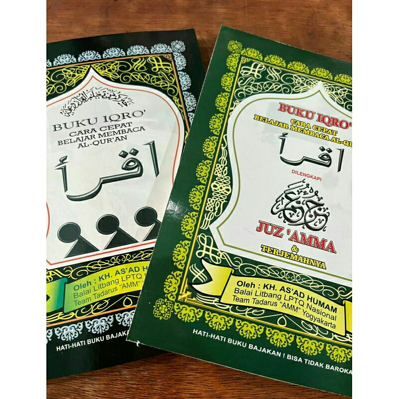 Jual Iqro Besar, Iqro hitam besar, Iqro dan Juz amma, ikro jilid ori ...