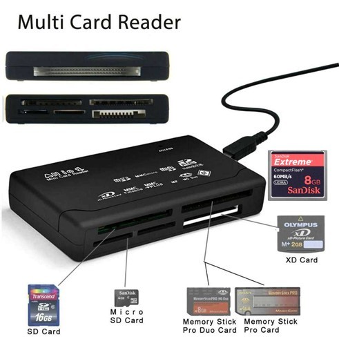 Jual Card Reader SD / XD / MMC / MS / Compact Flash / SDHC / TF / Micro ...