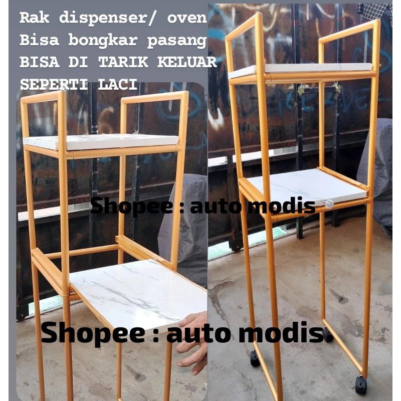 Jual RAK DISPENSER LACI TARIK DEPAN SERBAGUNA KAKI GALON MIYAKO MEJA ...