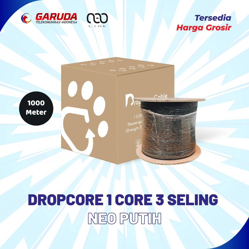 Jual NEO LINK PUTIH Dropcore 1 Core 3 Seling by Garuda Fiber | Shopee ...