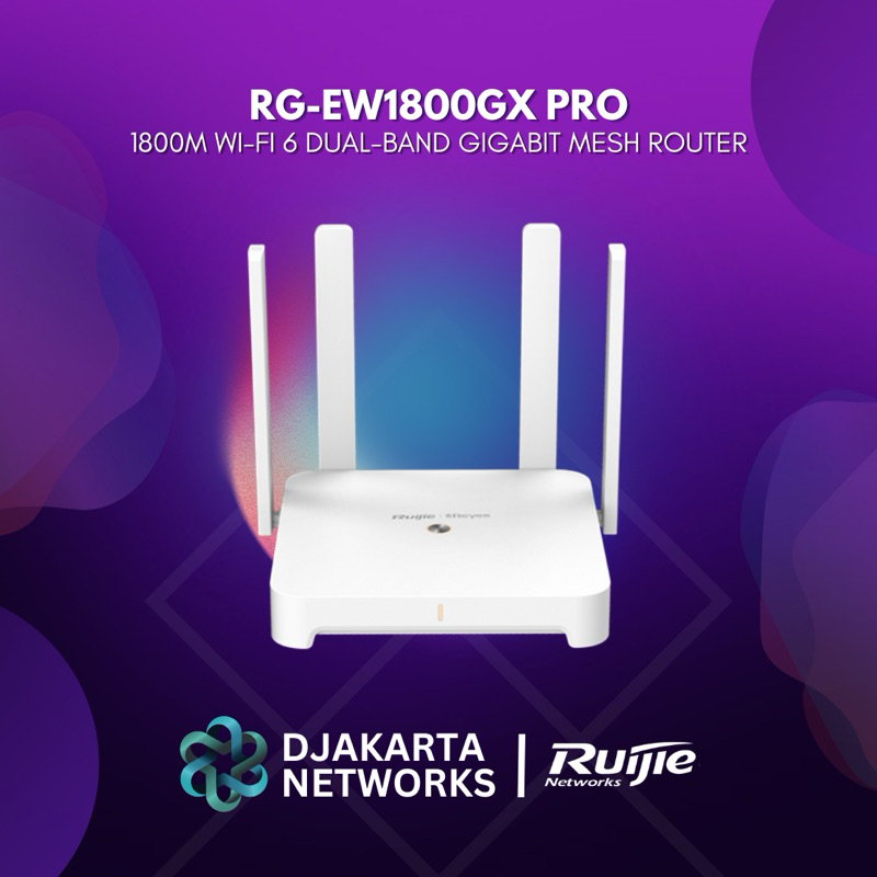 Jual Ruijie Reyee RG-EW1800GX PRO Wi-Fi 6 1800M Dual Band Gigabit Mesh ...