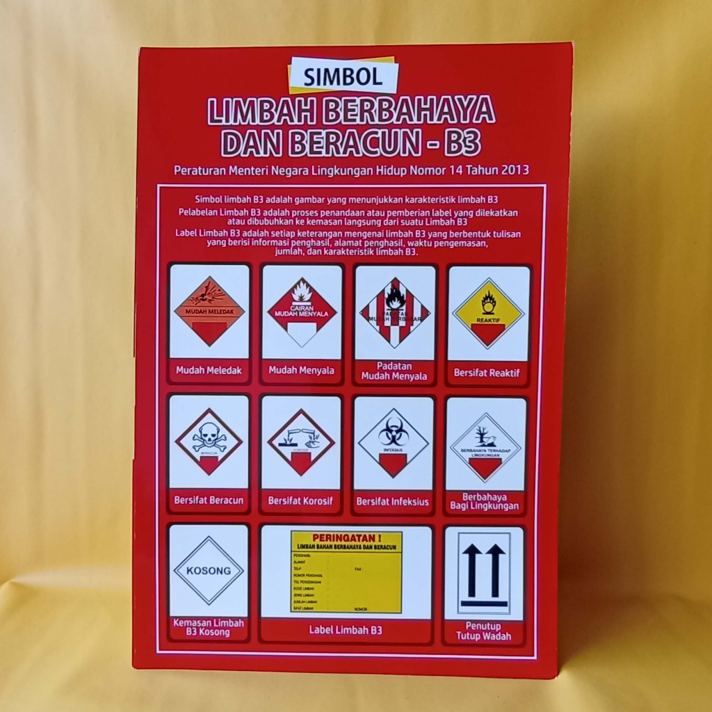 Jual Stiker Simbol Limbah B3 | Limbah Berbahaya Beracun | Sticker ...
