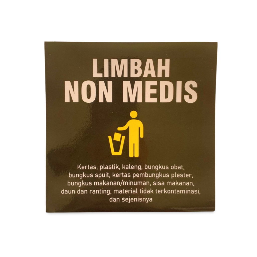 Jual Stiker Limbah Non Medis Chromo | Stiker Tempat Sampah Chromo ...