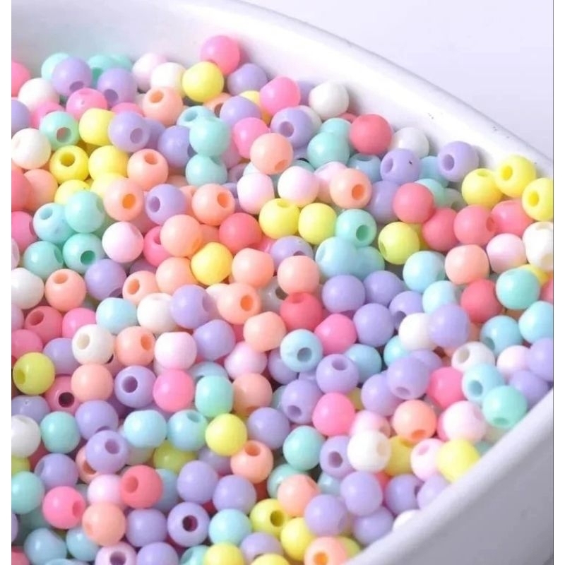 Jual 20 gr Manik Mote bulat susu pastel | Shopee Indonesia