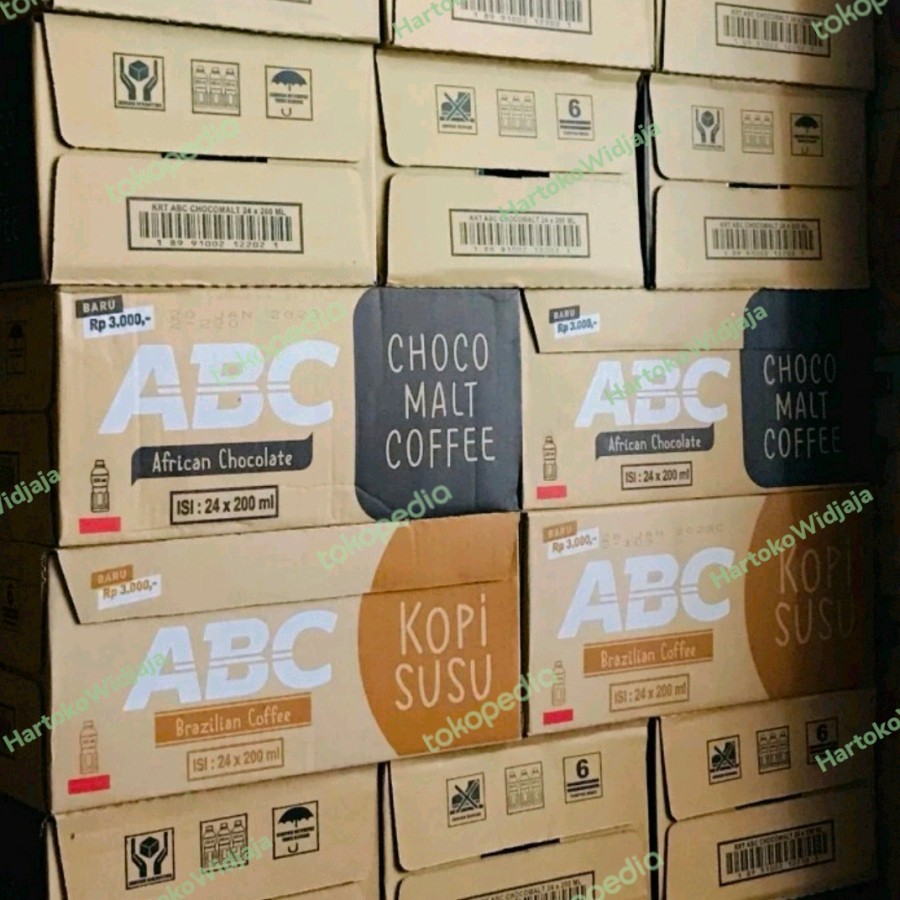 Jual ABC BRAZILIAN COFEE / KOPI SUSU 200ML DUS ISI 24 BOTOL | Shopee ...