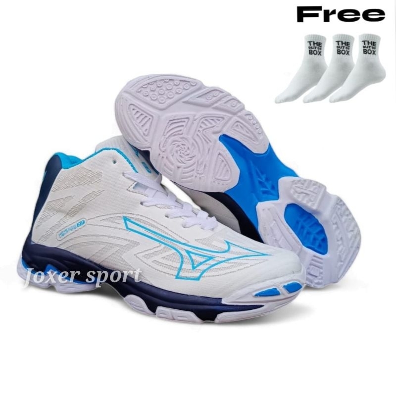 Jual Sepatu Mizuno Wlz 7 Mid Sepatu Voly Pria Wanita Sepatu Olahraga ...