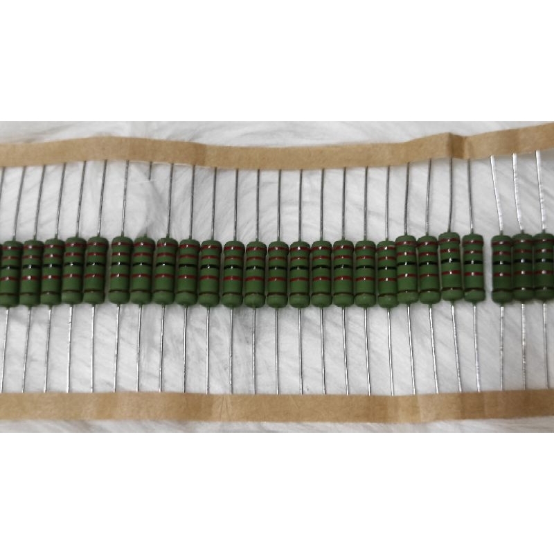 Jual 100 pcs resistor 2 watt 22K renteng kaki TEMBAGA R 2W 22 k ROLL ...