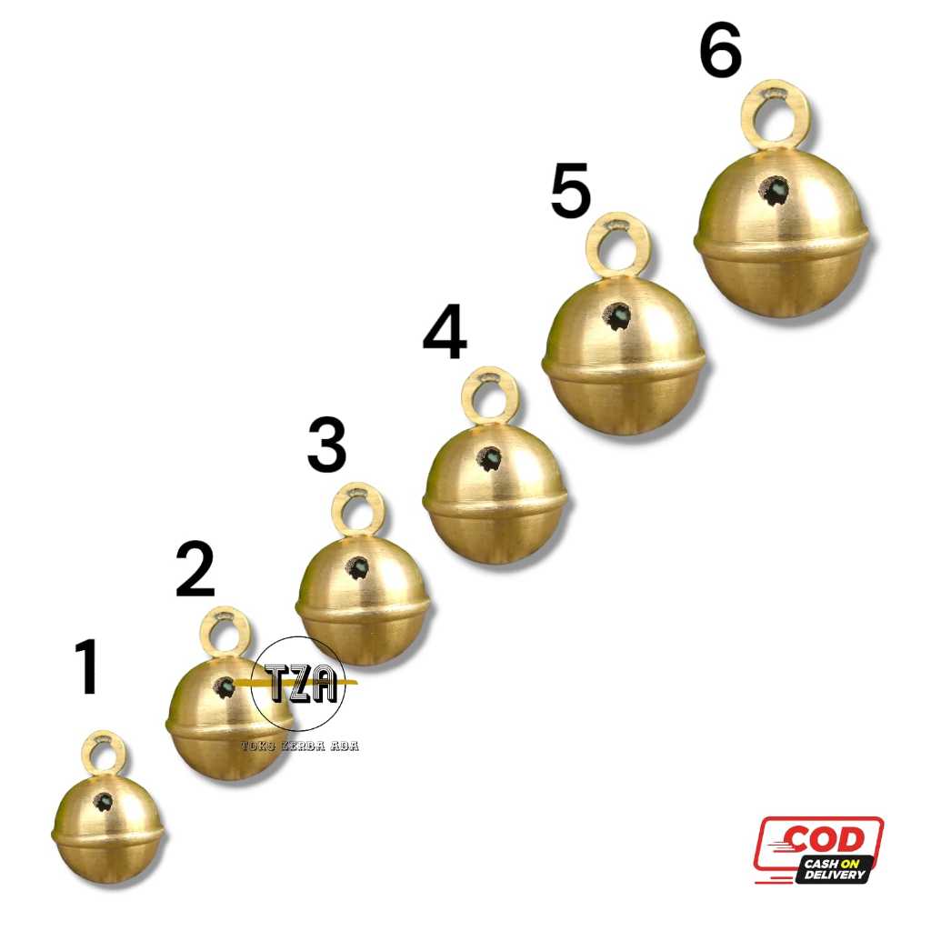 Jual Bel Lonceng Kerincingan Kuningan Kerincing Kucing Warna Kuning 1 ...