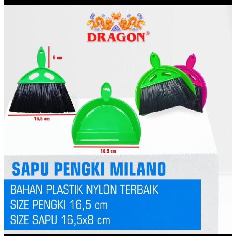 Jual Sapu pengki milano dragon/sapu mini dragon/sapu pengki milano ...