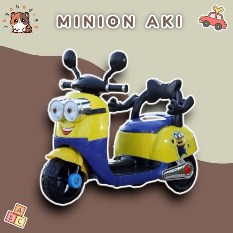 Jual motor aki minion hlw 8899 motor aki lucu minion imut | Shopee ...