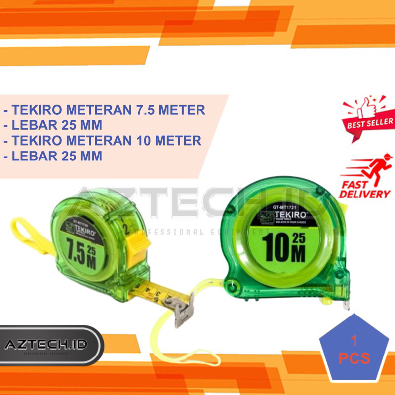 Jual Meteran Tekiro 7.5 Meter / Meteran Tekiro 10 Meter / measuring ...
