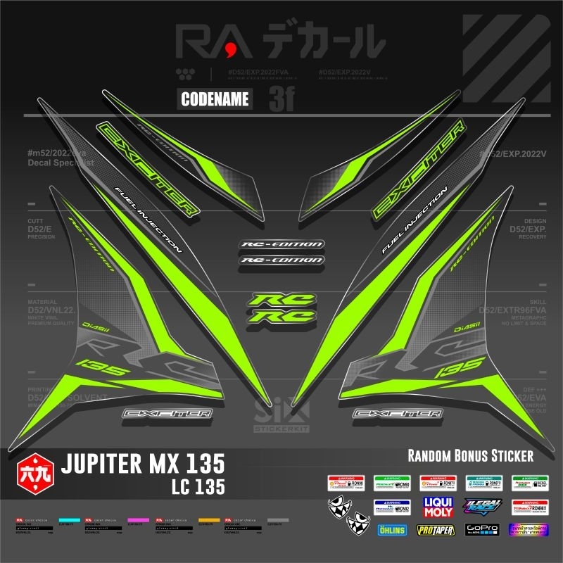 Jual RC EDITION 135 TRANSPARAN /JUPITER MX NEW TRANSPARAN/EXCITER 135 ...