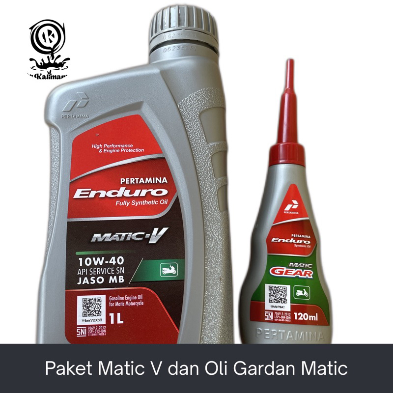 Jual OLI ENDURO MATIC V 1 LITER PAKET DENGAN OLI GARDAN ENDURO GEAR ...