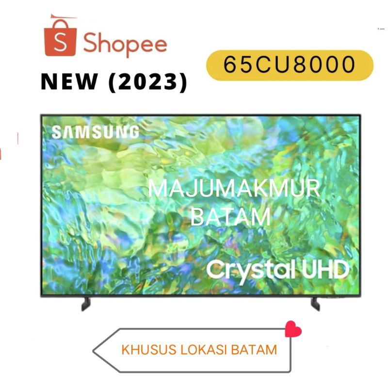 Jual SAMSUNG 65CU8000 CRYSTAL 4K UHD SMART TV 65 INCH UA65CU8000 NEW 2023 | Shopee Indonesia