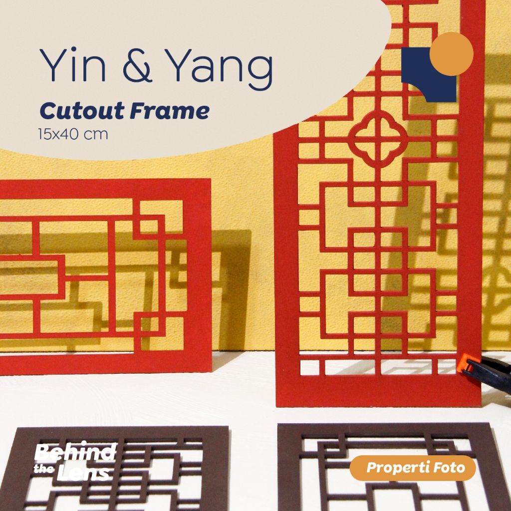 Jual Yin and Yang Cutout Frame - Behind the Lens - Properti Props Foto ...